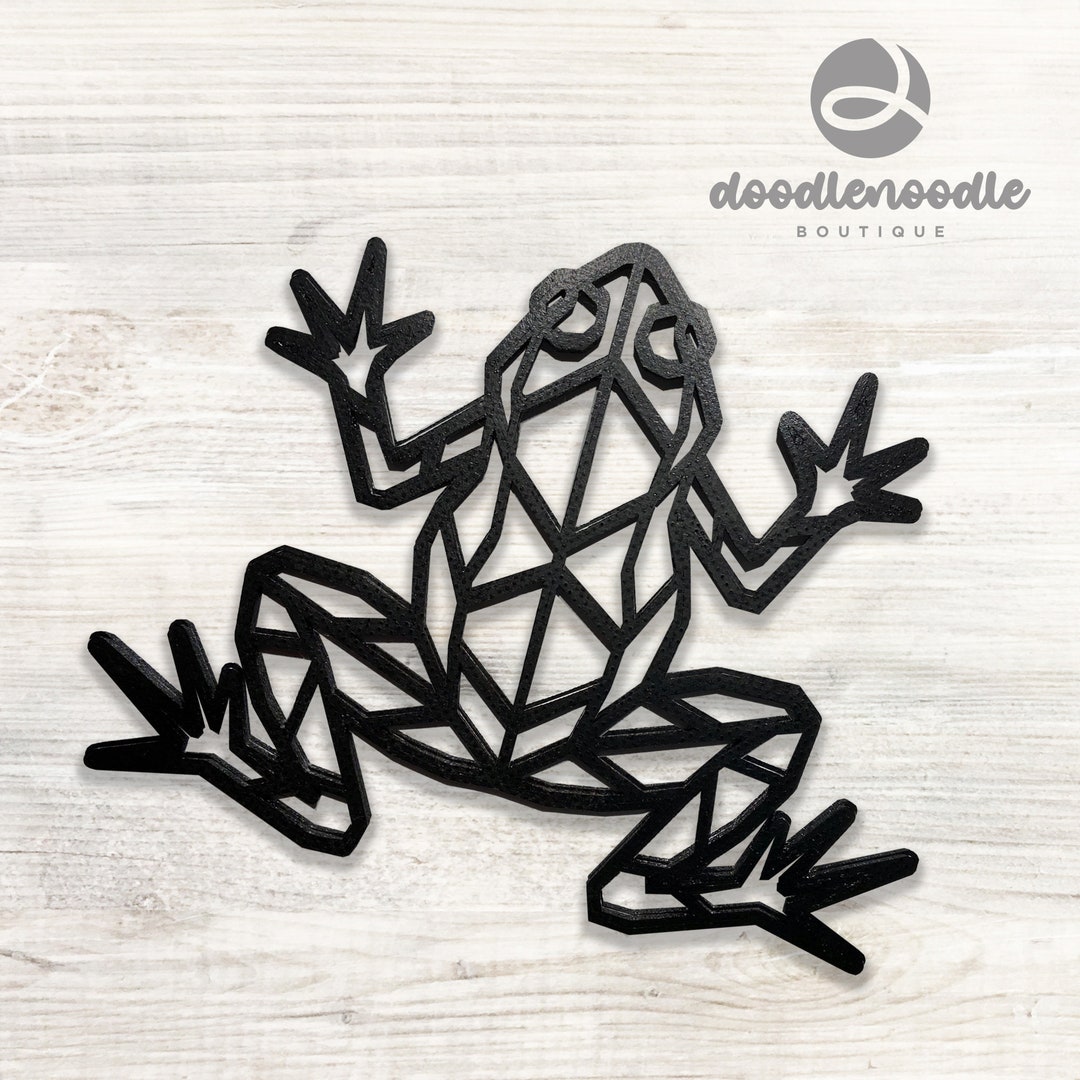 Geometric Frog Coaster | Flexible Material | Amphibian | Heat Resistant ...