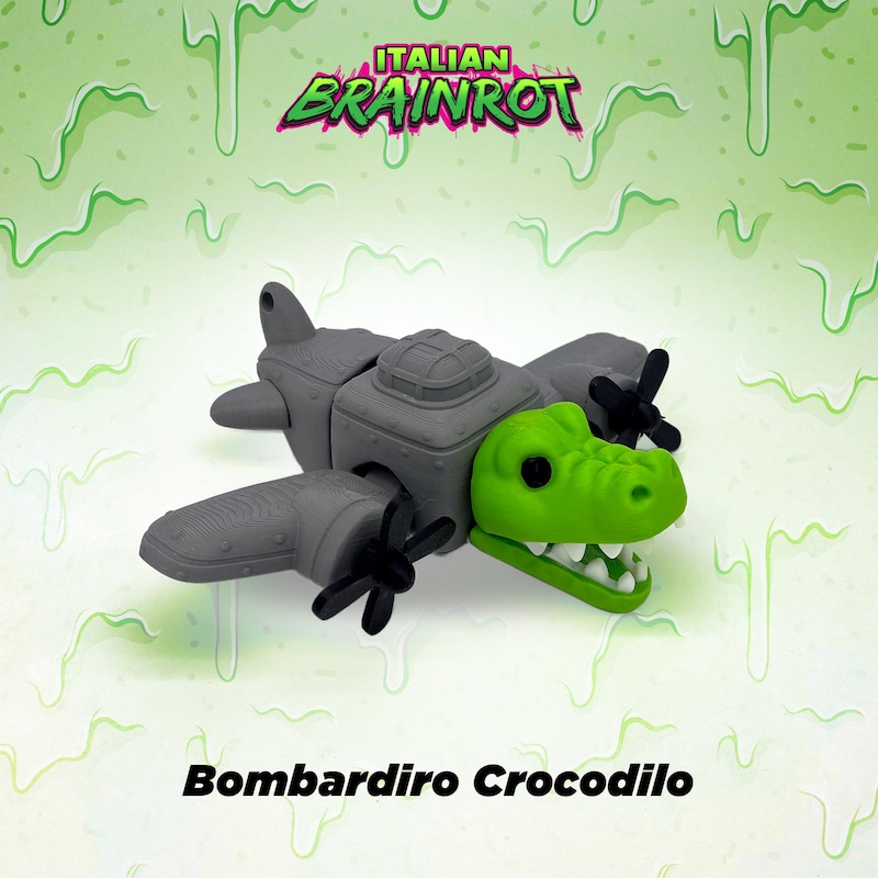 Bombardino Crocodile Toy - Etsy