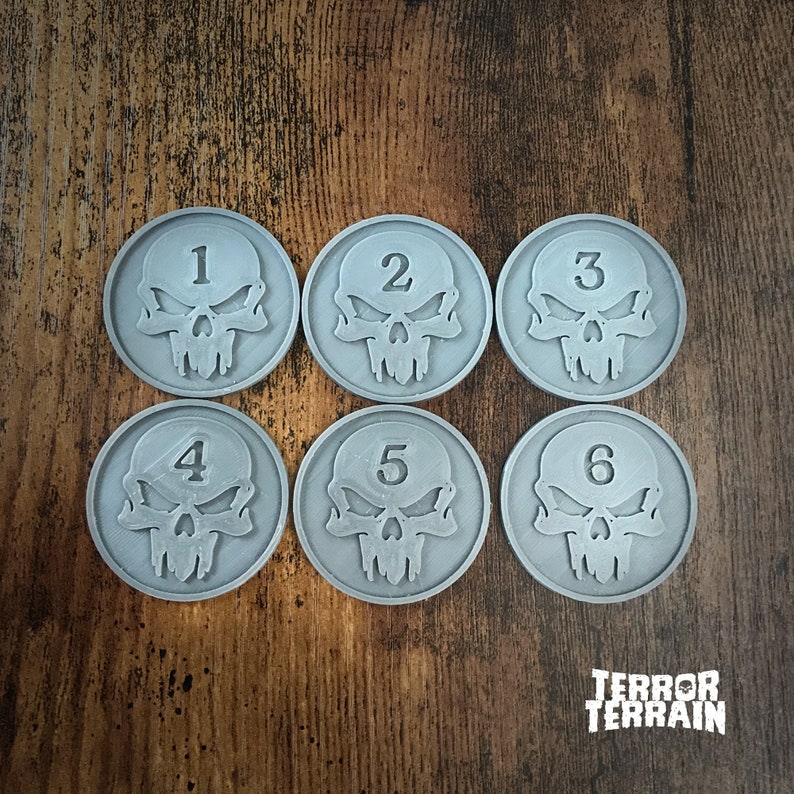 Terror Terrain Objective Markers Wargaming Tokens - Etsy UK