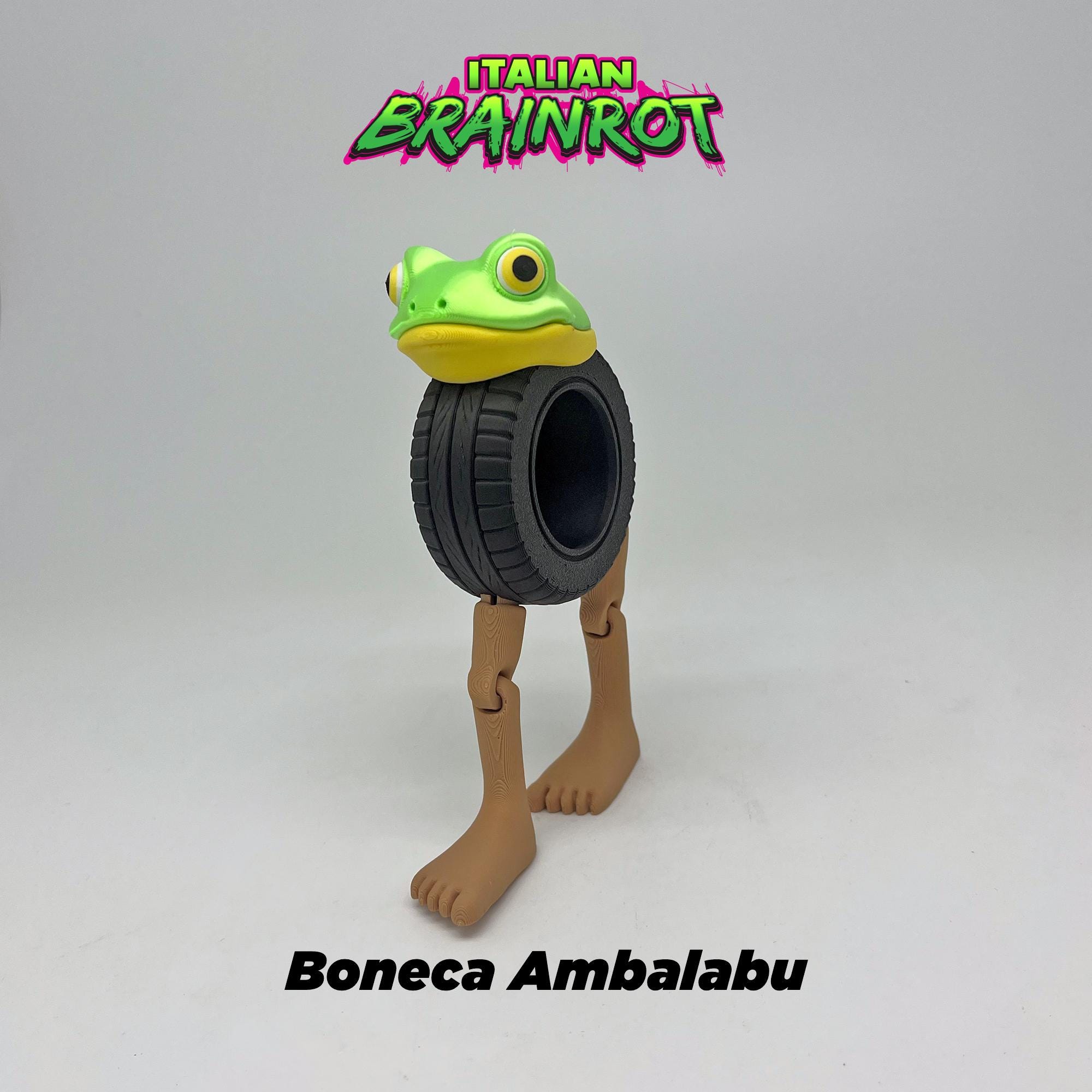 Boneca Ambalabu Italian Brainrot Articulated Figurine Viral Tiktok ...