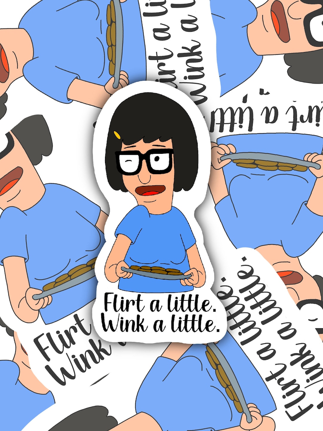 Bob’s Burgers Inspired TINA BELCHER Water Resistant Vinyl Sticker - Etsy