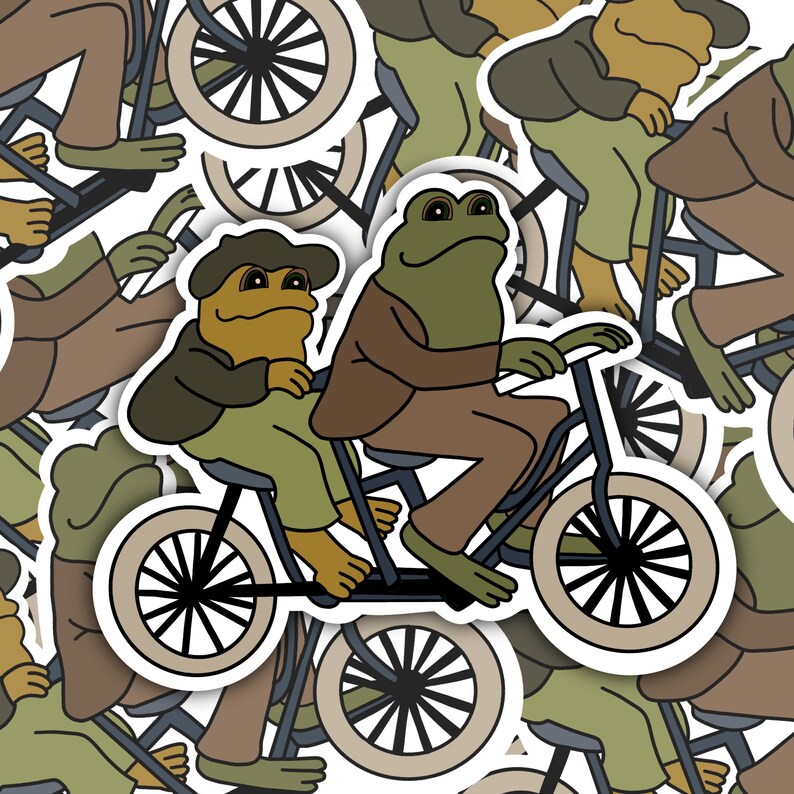 Frog and Toad Inspired 90s Retro Water Resistant Vinyl - Etsy
