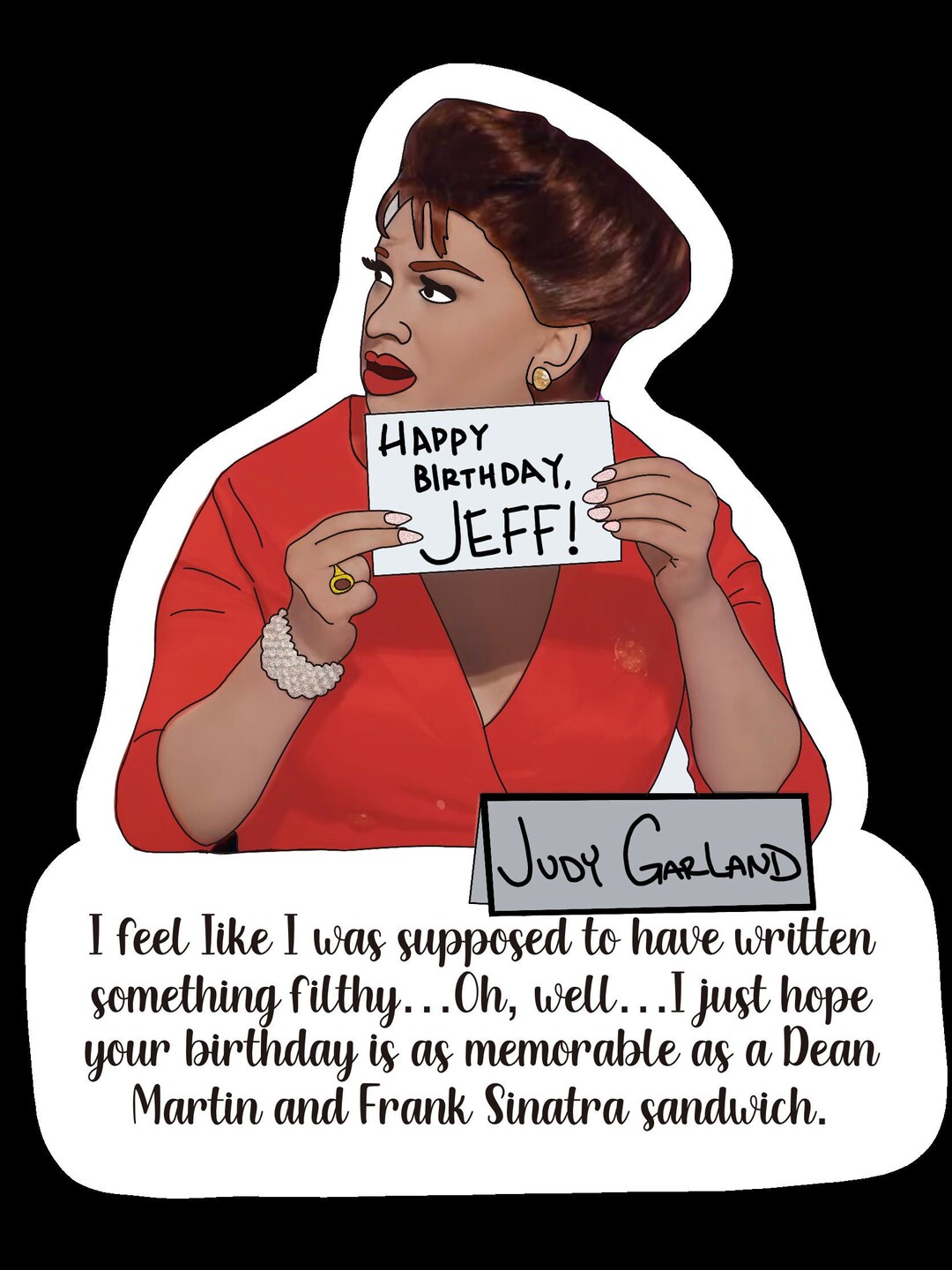 CUSTOM Birthday Greeting Ru Paul’s Drag Race Inspired Jinkx Monsoon as ...