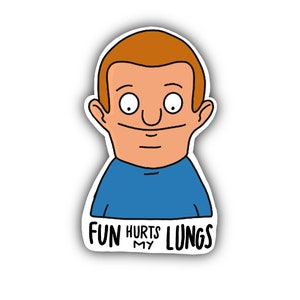 Bob’s Burgers Inspired Regular Size Rudy Water Resistant Vinyl Sticker ...