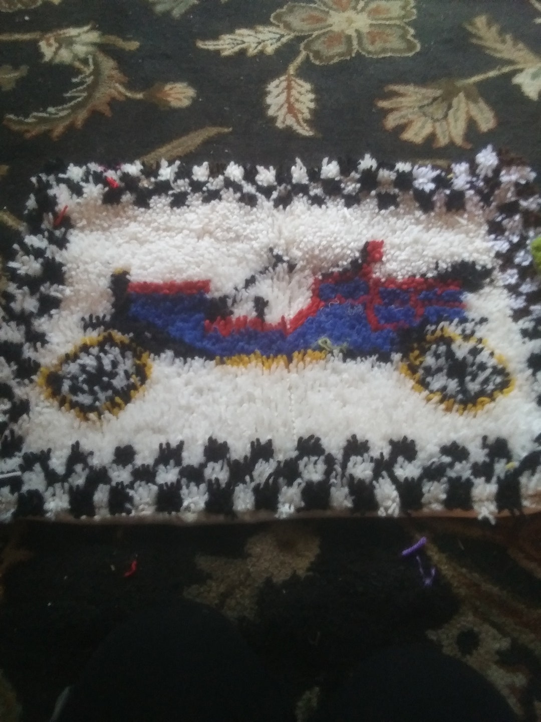 Race Car Finished Latch Hook - Etsy