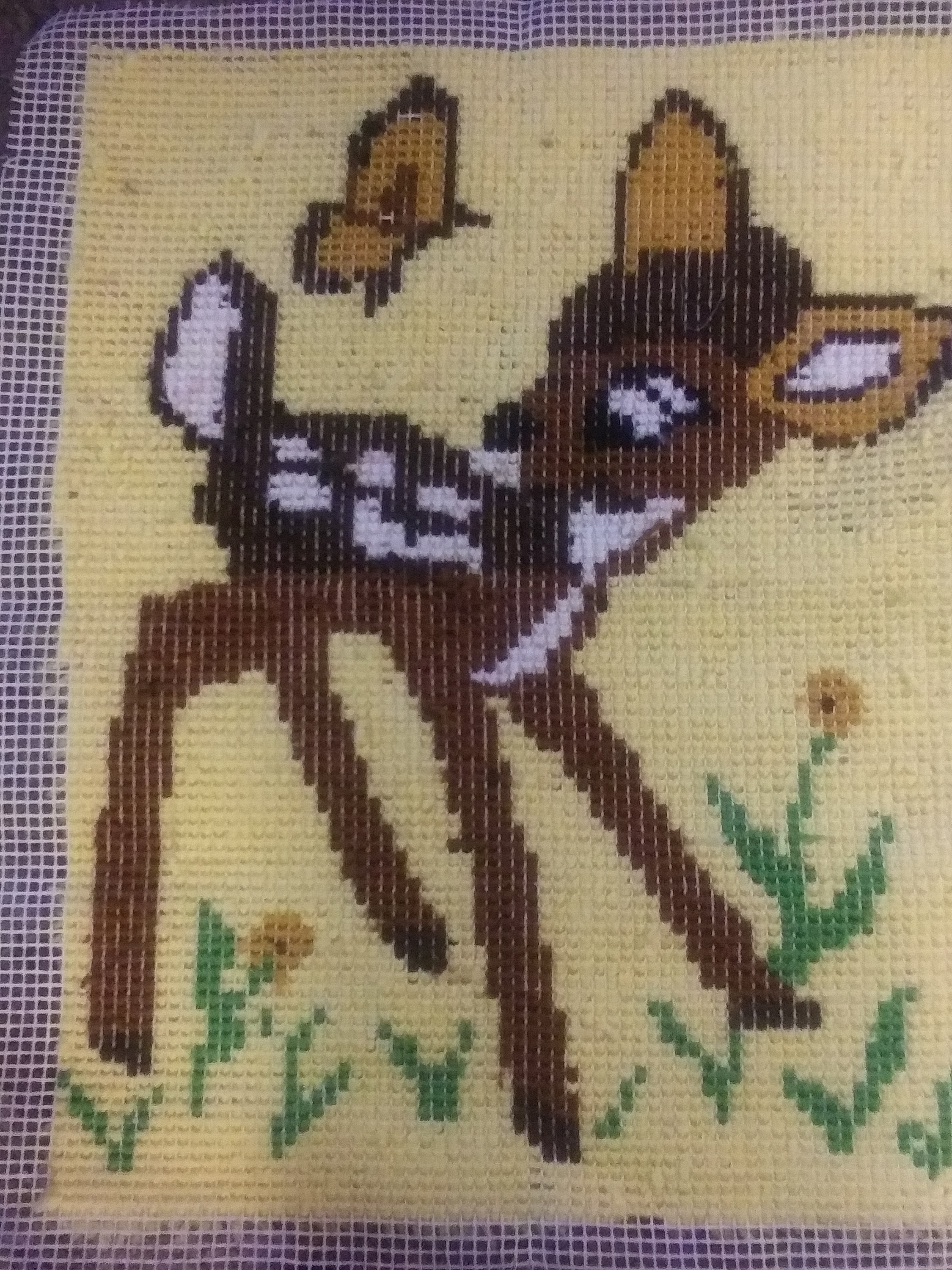 Bambi finished latch hook - Etsy.de