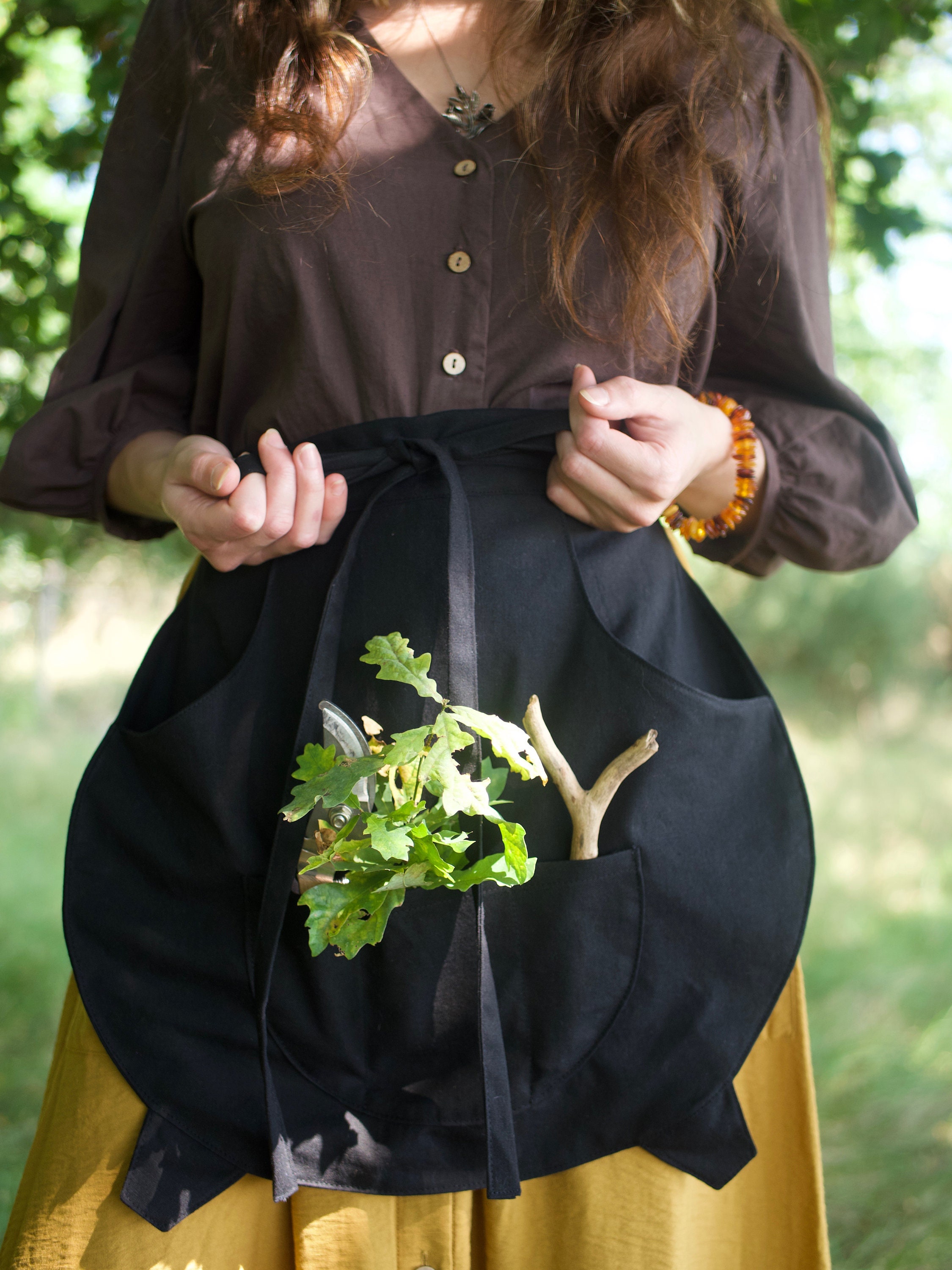 Forager Witch Cauldron Apron MADE TO ORDER - Etsy