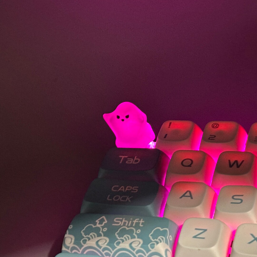 Cute Ghost Transparent Backlit Exclusive Keyboard Key Cap MX - Etsy
