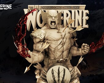 Wolverine Bust | Etsy