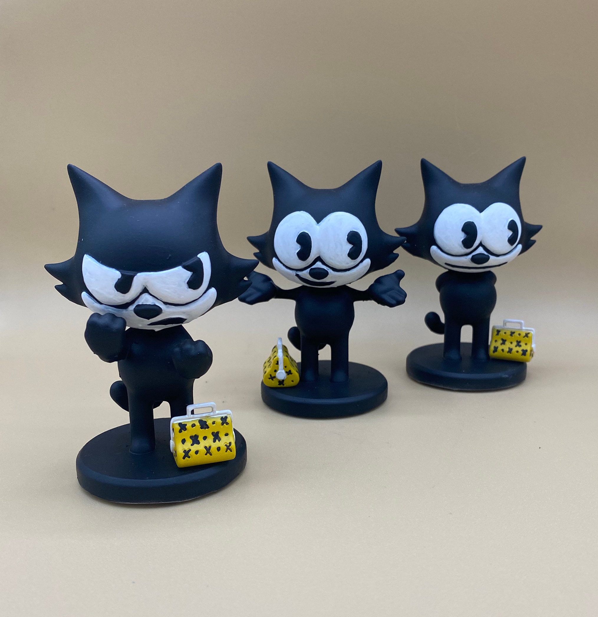 Felix the Cat Figure Set 3D Printed Fan Art Hand - Etsy UK