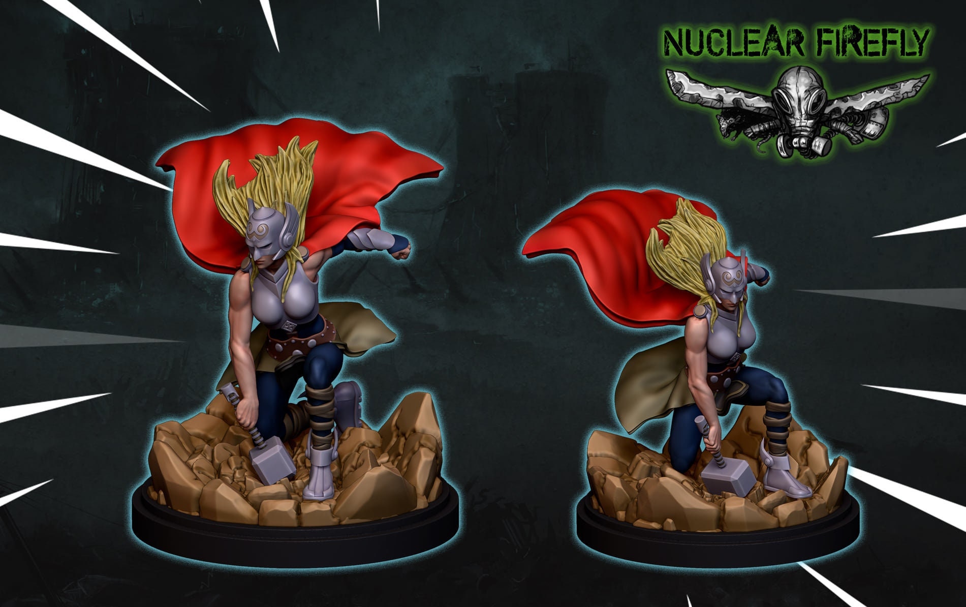Role Playing Miniatures Nuclear Firefly Storm Goddess D&D Superhero ...