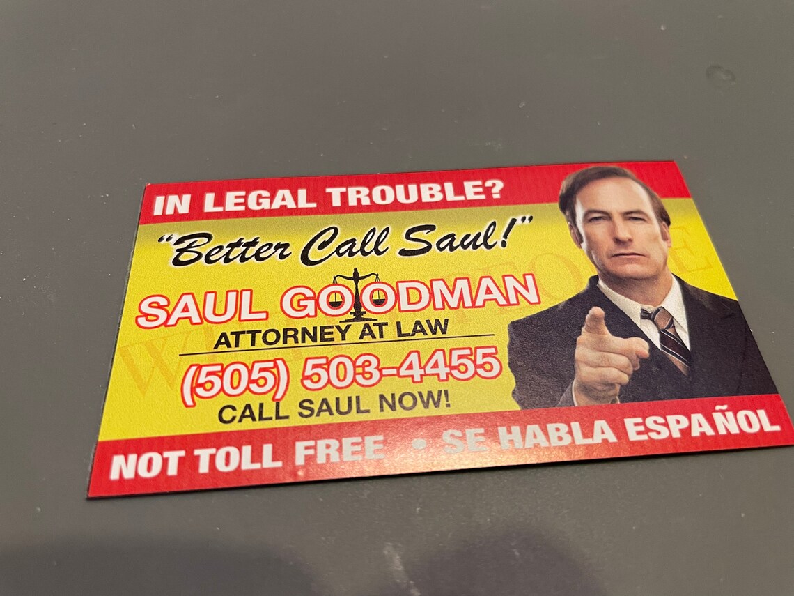 Better Call Saul Magnetic Card Los Pollo Hermanos Walter - Etsy