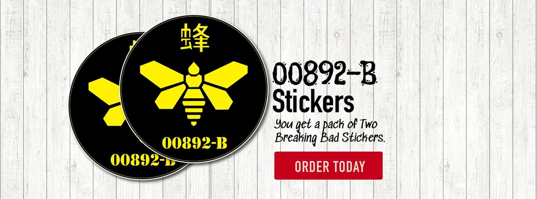 Chemistry Breaking Bad Bee Stickers Los Pollo Hermanos Decal, Breaking ...