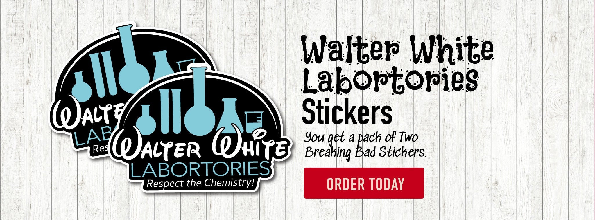 Walter White Laboratories Sticker pack of 2 Breaking Bad | Etsy
