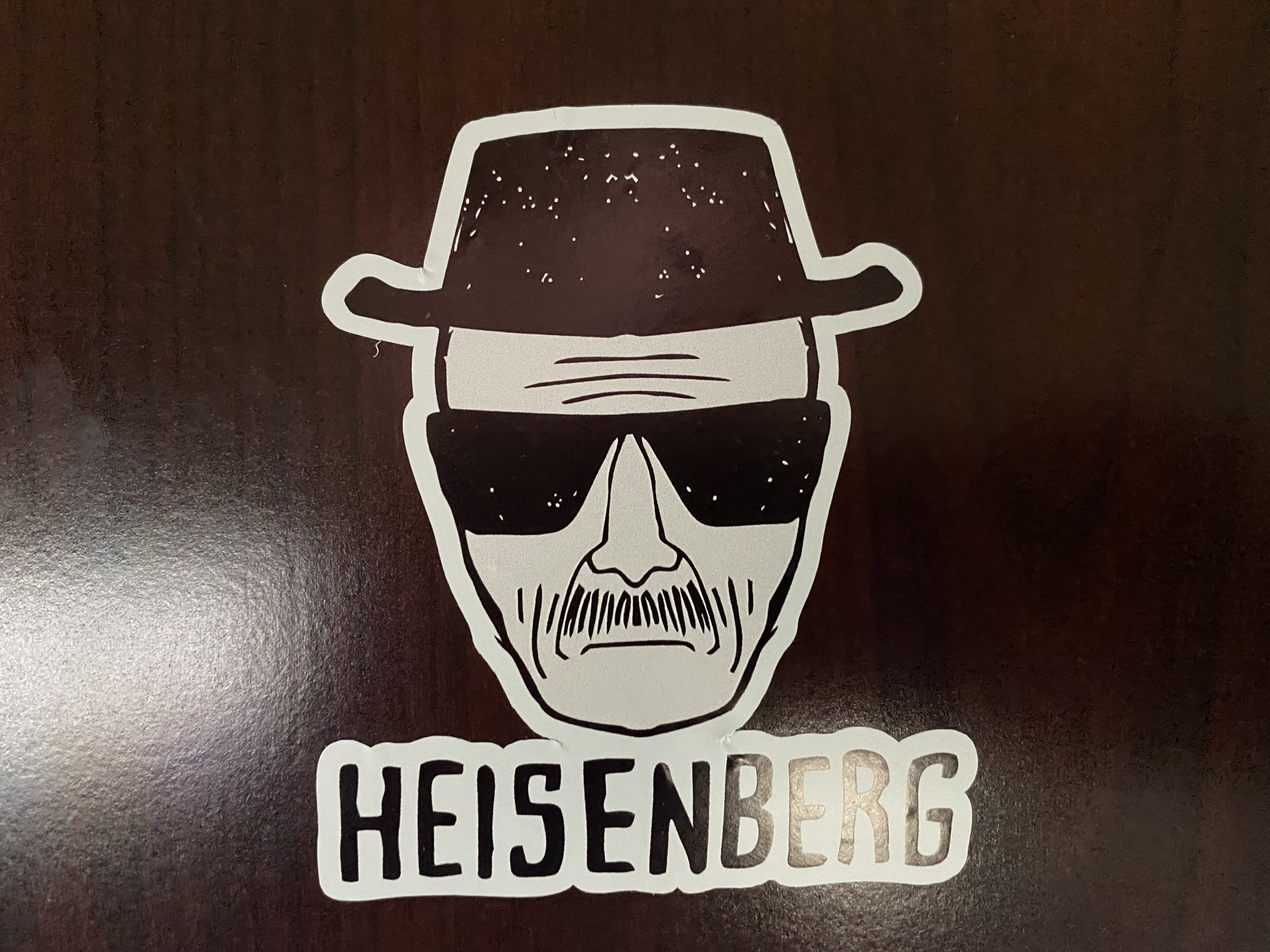 Heisenberg Decal Walter White Sticker Set pack of 2 | Etsy