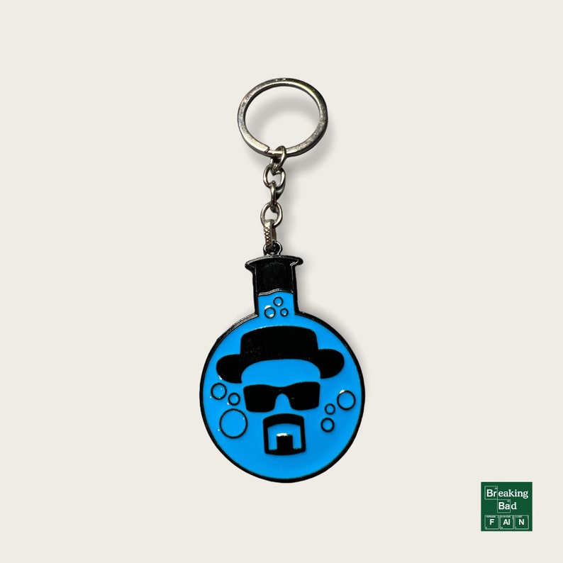 Heisenberg Walter White Blue Keychain Breaking Bad Keychain - Etsy