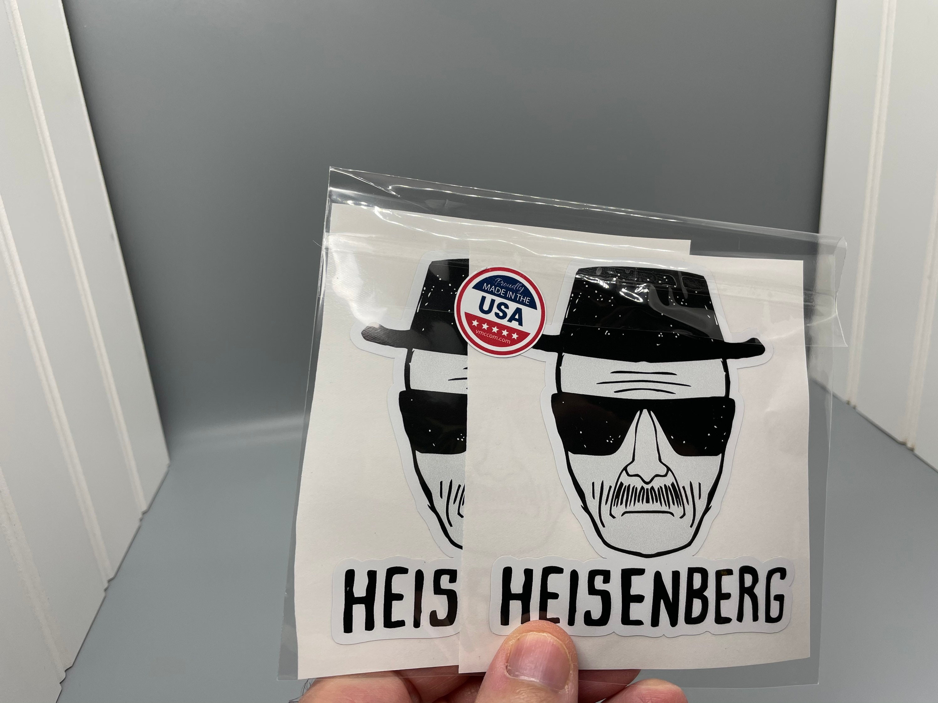 Heisenberg Decal, Walter White Sticker Set (pack of 2) , Breaking Bad ...
