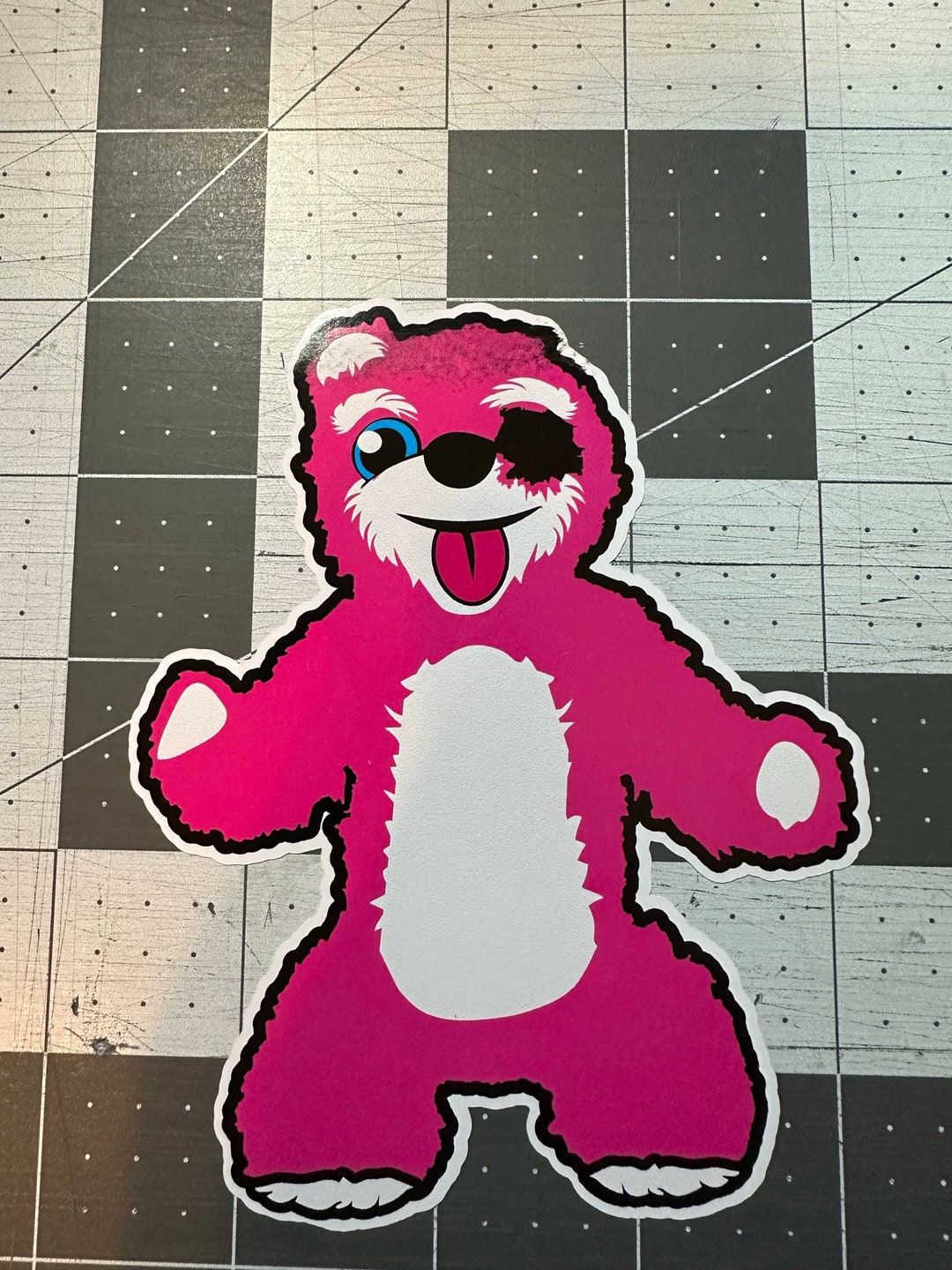 Breaking Bad Pink Teddy Bear Sticker, Los Pollos Hermanos Bear Decal ...