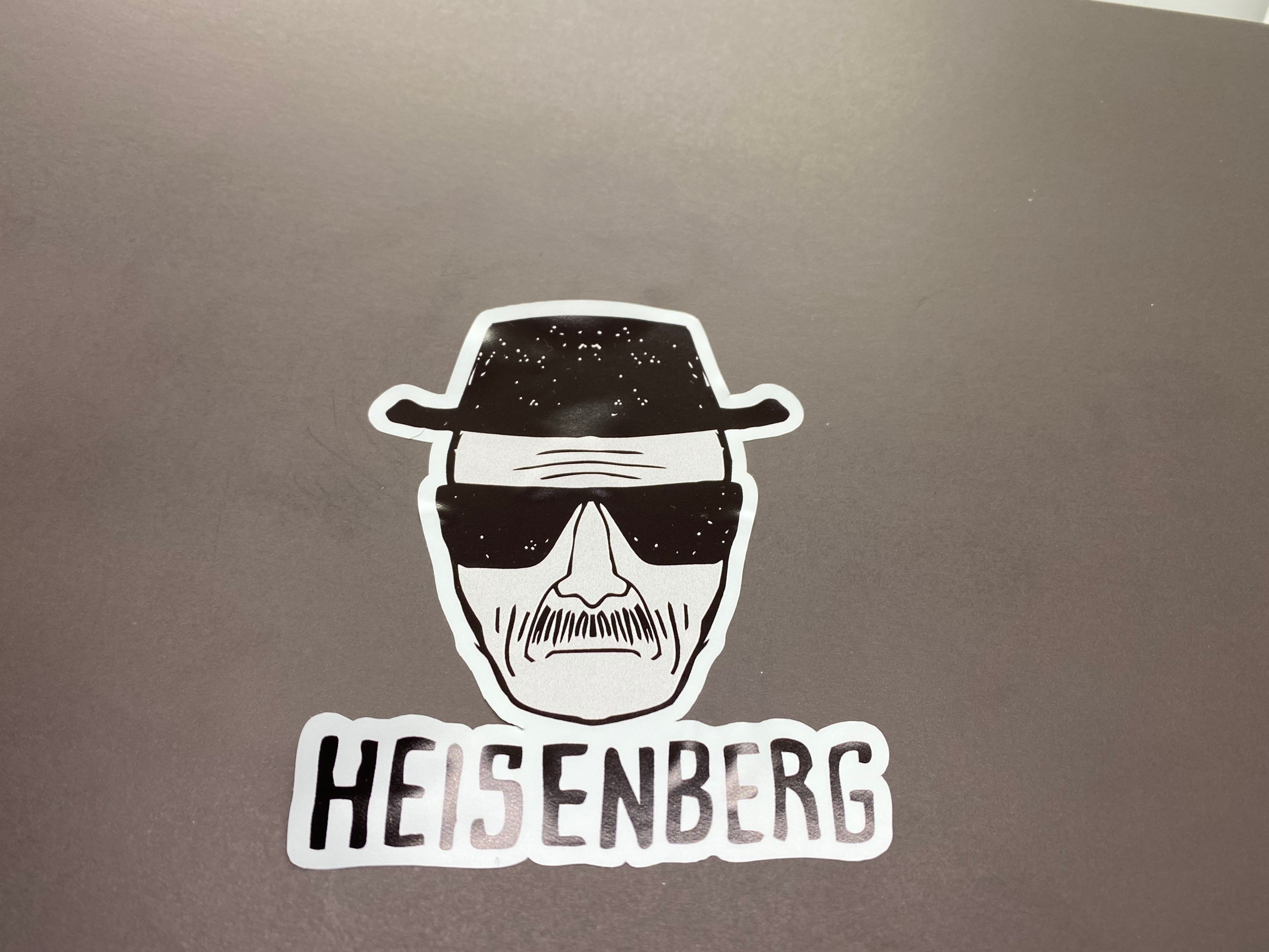 Heisenberg Decal, Walter White Sticker Set (pack of 2) , Breaking Bad ...
