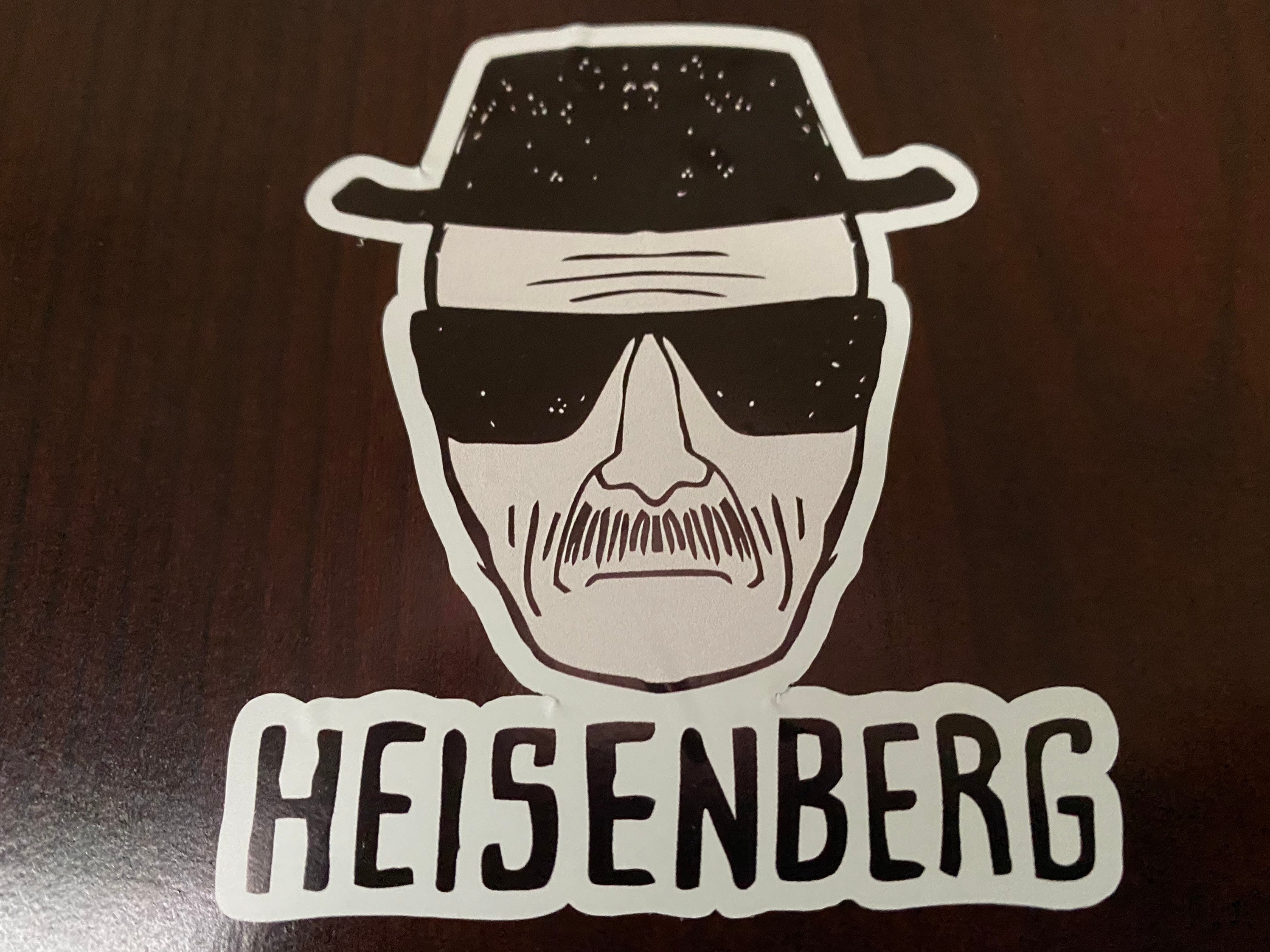 Heisenberg Decal Walter White Sticker Set pack of 2 | Etsy