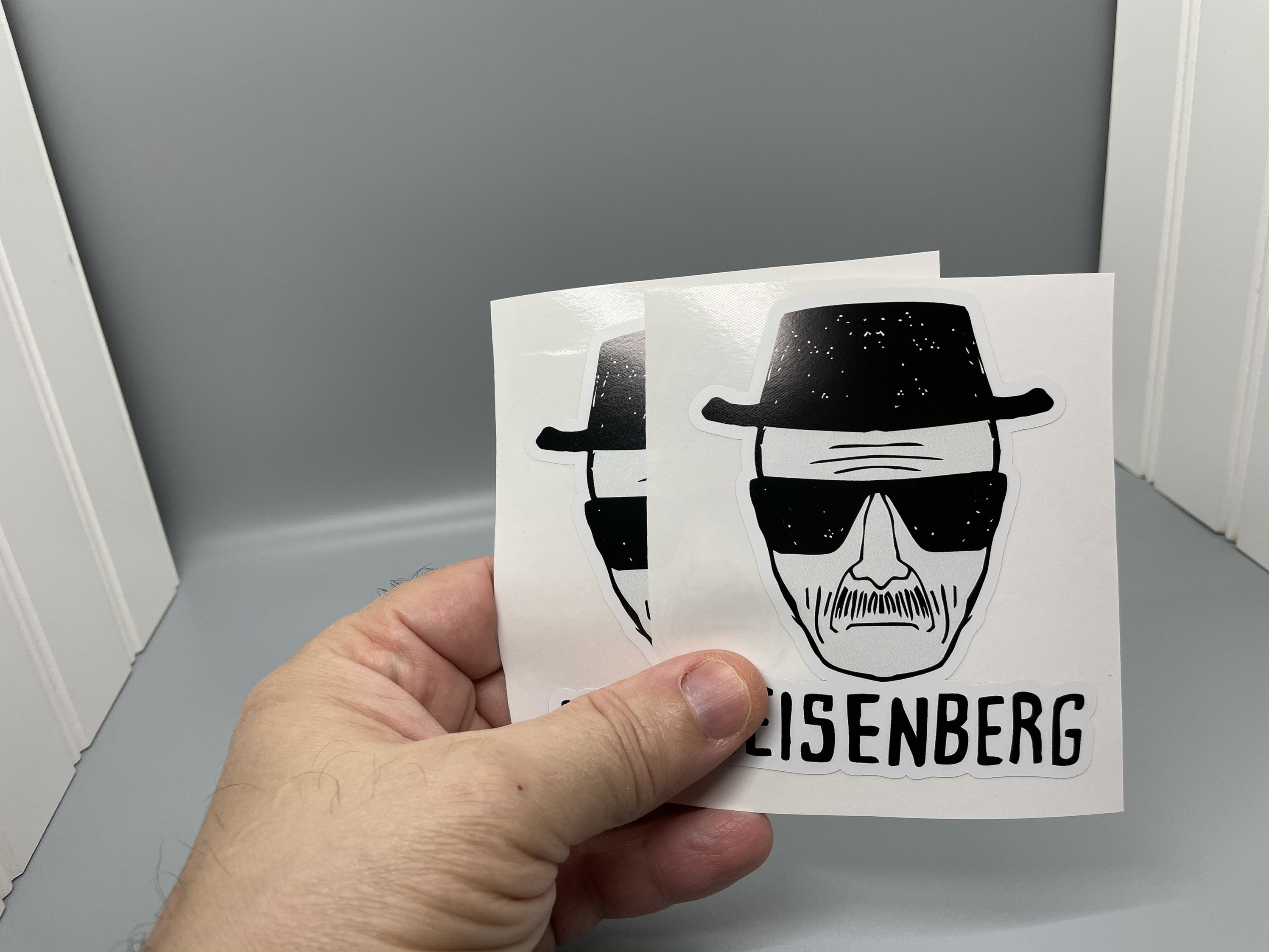 Heisenberg Decal Walter White Sticker Set pack of 2 | Etsy