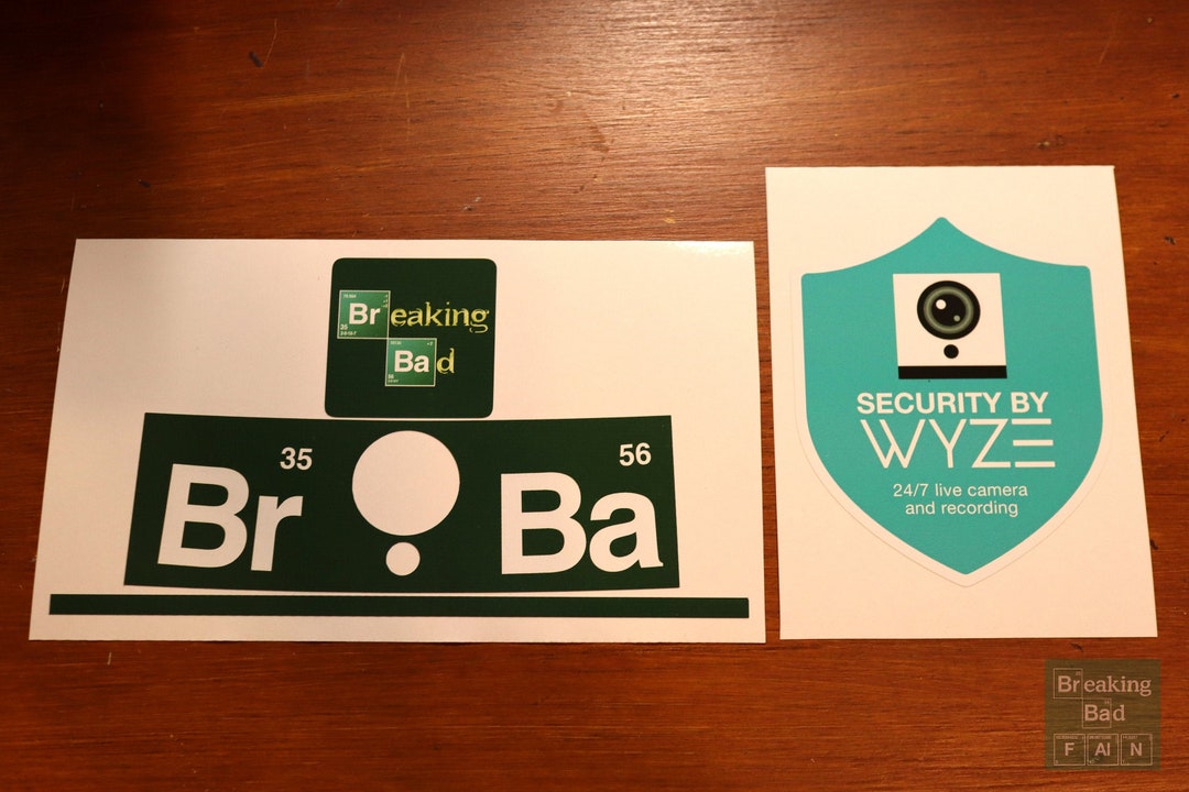 Wyze Camera Wrap Set With Wyze Security Window Decal Breaking Bad Wrap ...