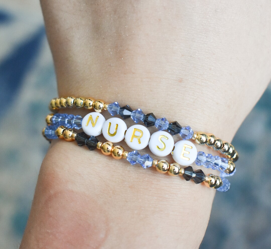 Blue Crystal Bracelet Set - Etsy