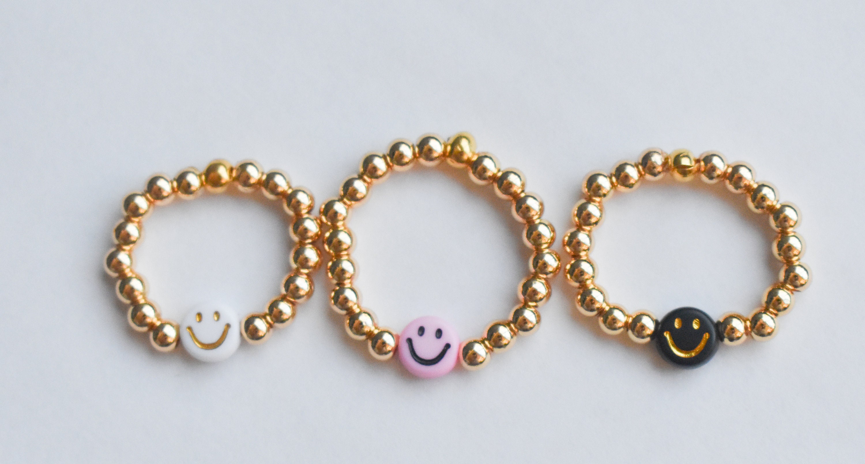 Smiley Face Rings - Etsy