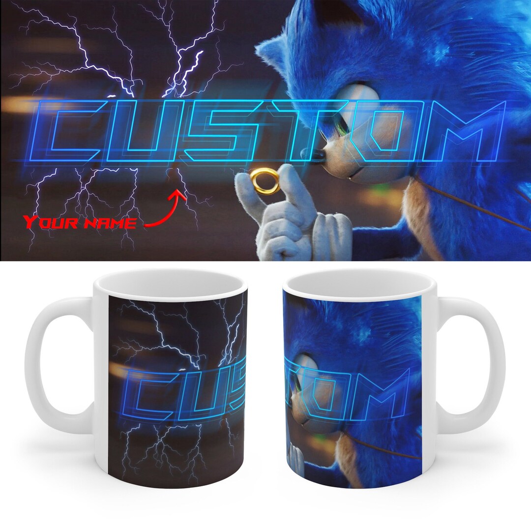 Personalize Sonic the Hedgehog Mug Sonic Mug Sonic Fan Gift - Etsy