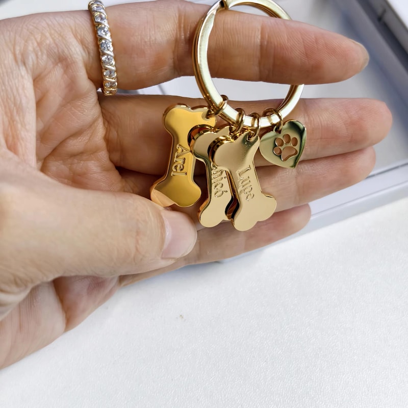 Dog Keychain - Etsy