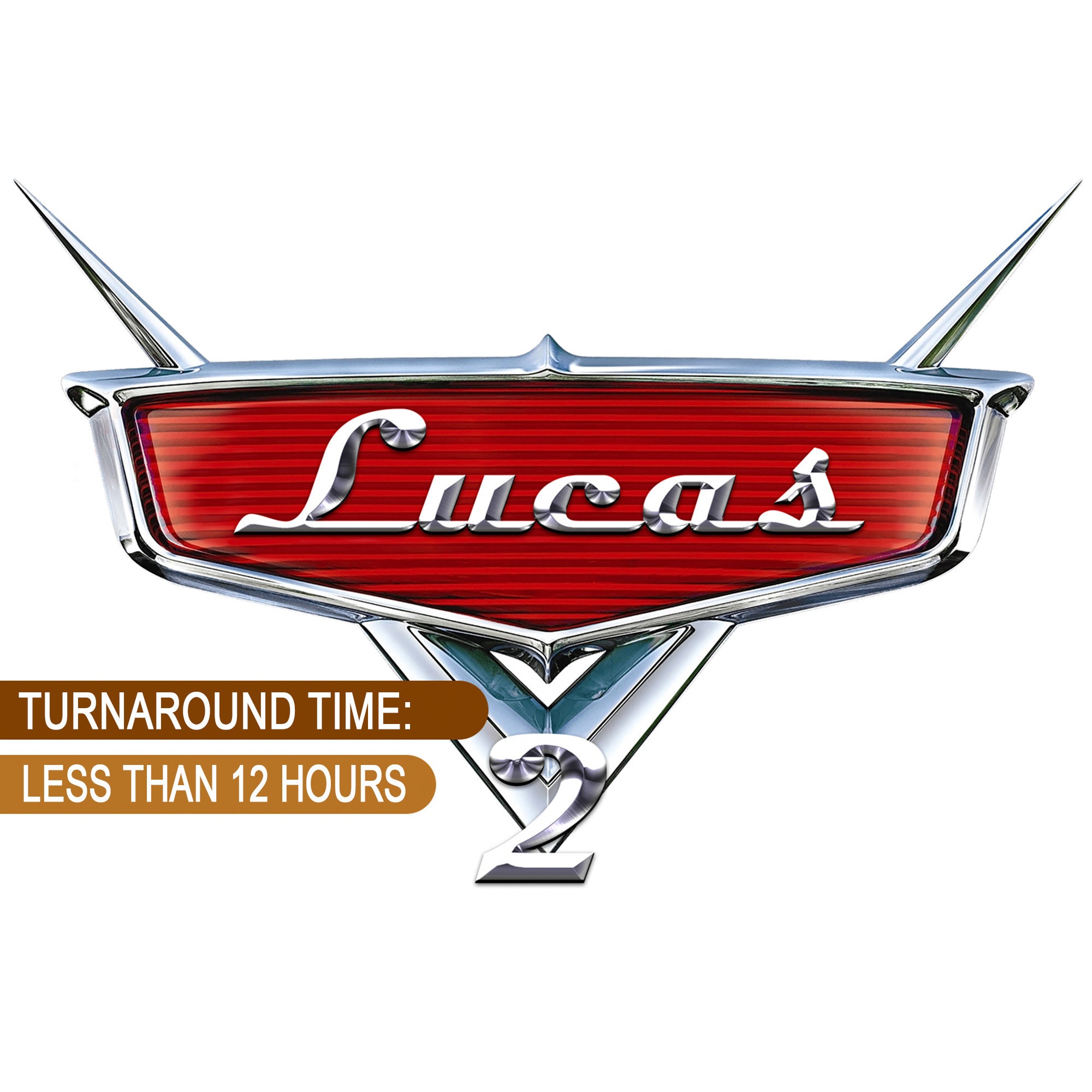 Personalized Disney Cars Logo With Name and Age Disney Cars - Etsy ...