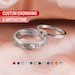 Couples Promise Rings Set in Sterling Silver | Matching Rings for ...