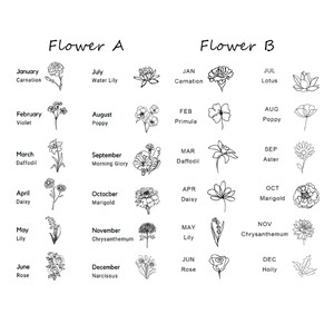 Personalized Birth Flower and Photo Projection Necklace - Mother's Day ...