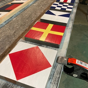 Custom Nautical Flag Sign – Handcrafted Coastal Wood Decor - Etsy