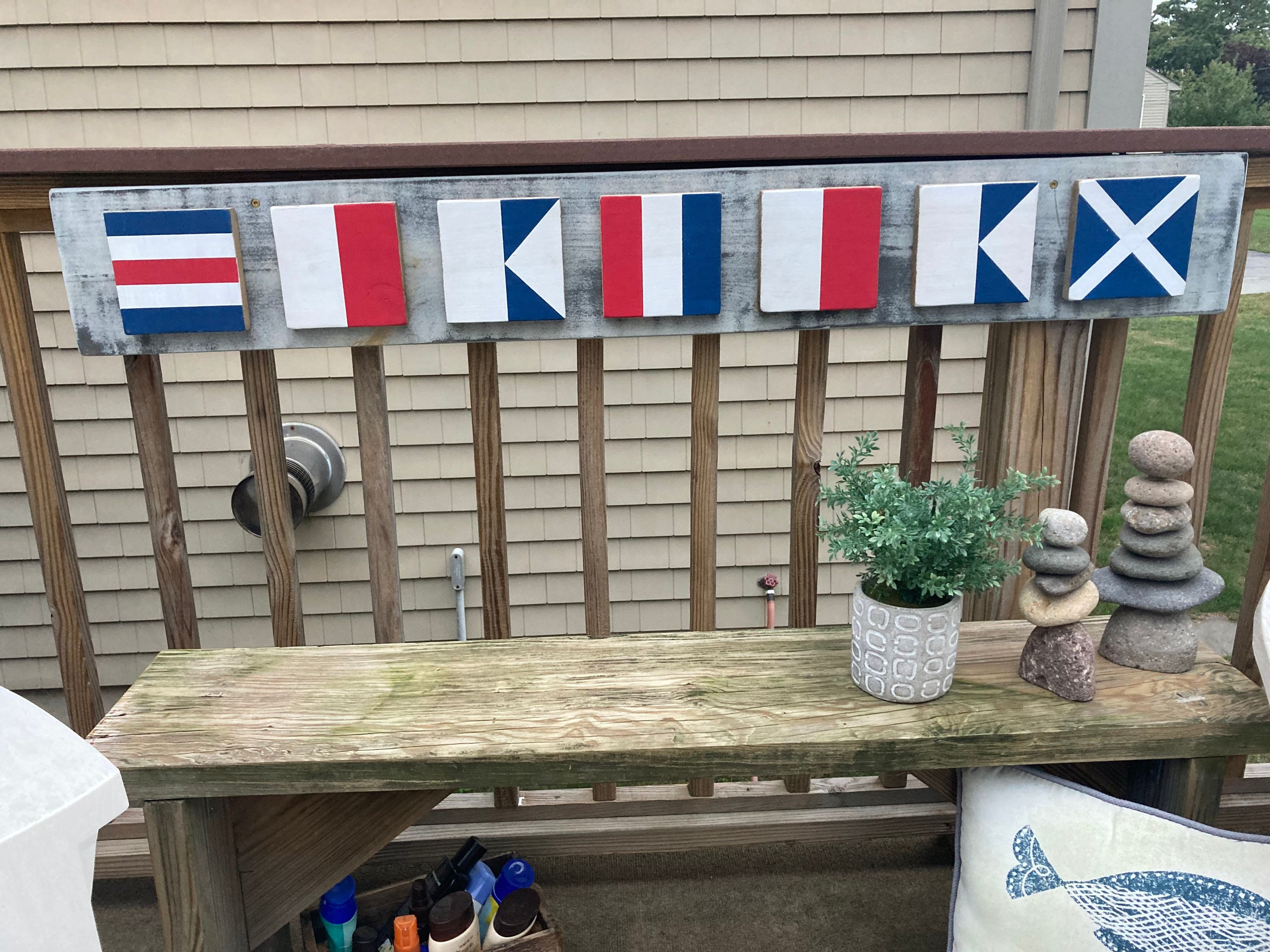 Custom Nautical Flag Signs Nautical Wall Decorpersonalized - Etsy Canada