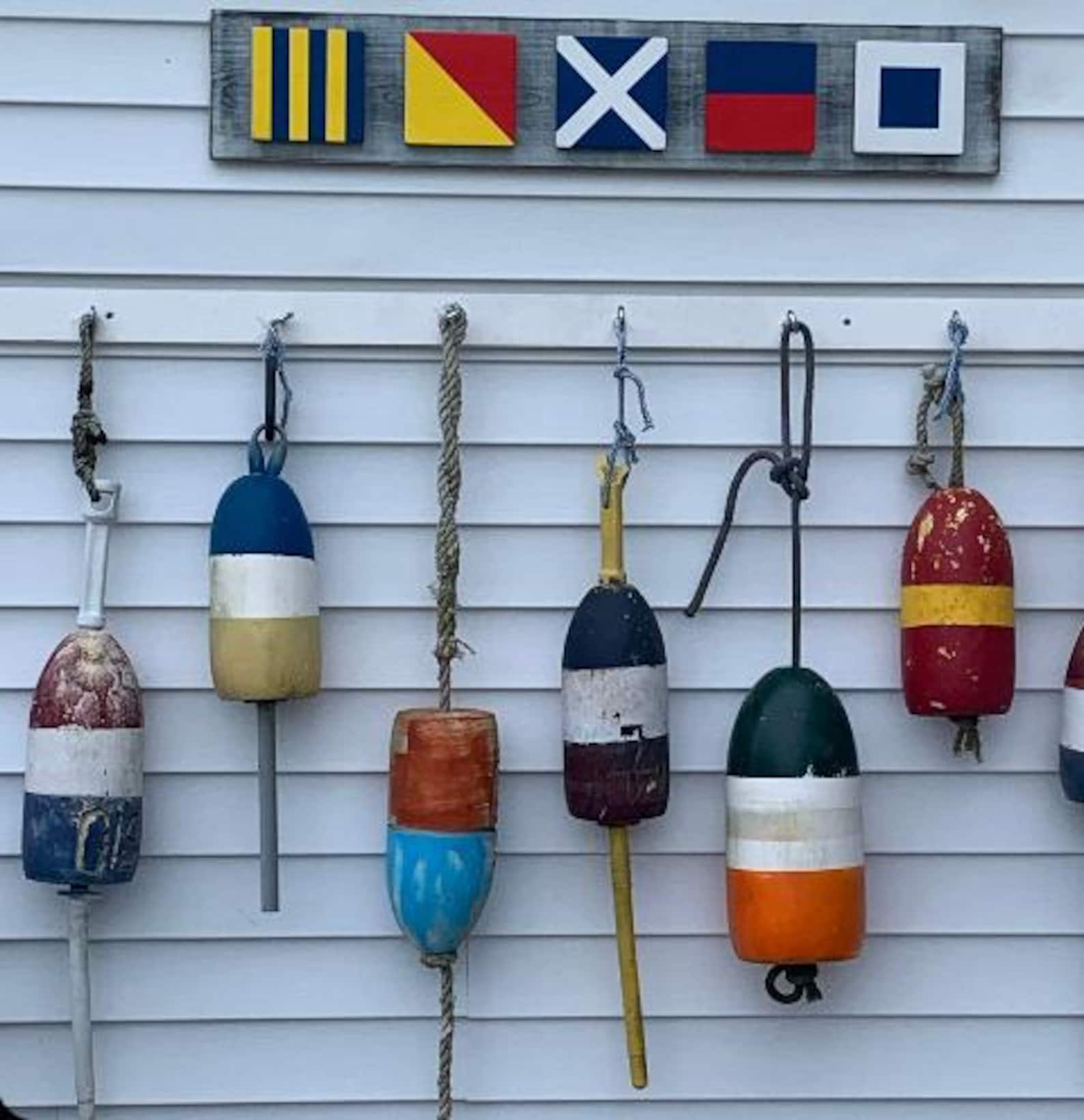 Custom Wooden Nautical Flag Sign, Coastal Decor - Etsy