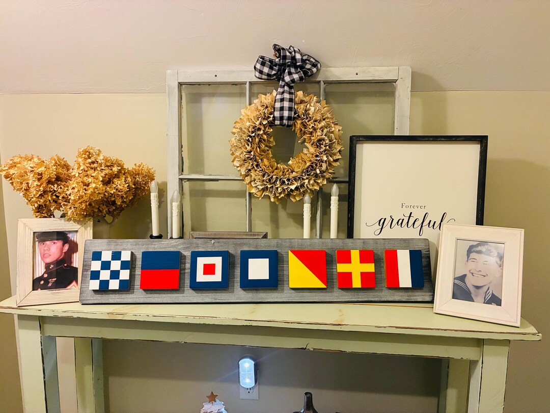 Personalized Nautical Flag Name Sign: Custom Maritime Gift - Etsy
