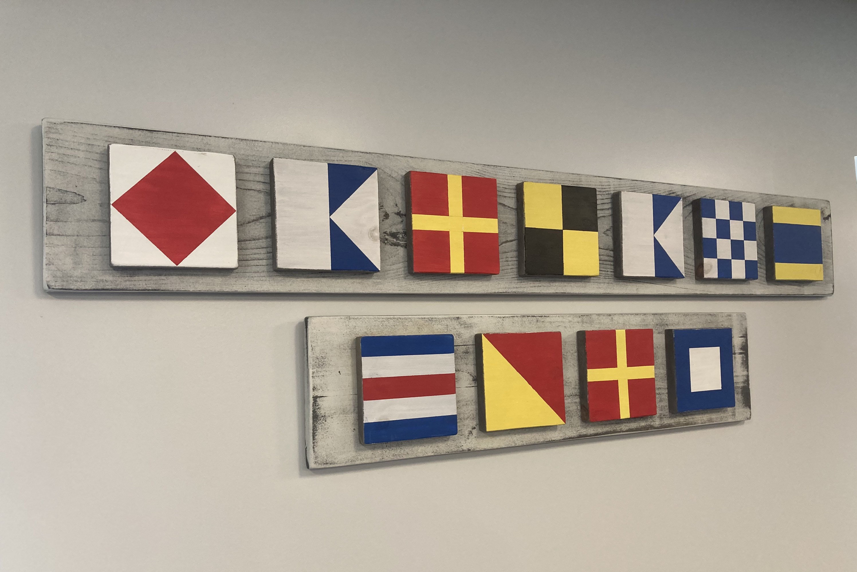 Nautical Decor Signal Navy Flag Signs Wall Decor. Personalized - Etsy UK