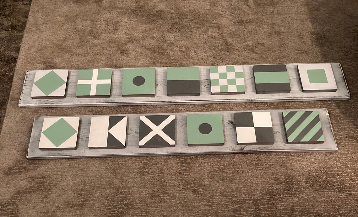 Custom Wood Signs Flag Signs Nautical Decor Navy Signal Sign - Etsy