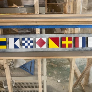 Custom Nautical Flag Sign: Personalized Coastal Decor, Handmade New ...
