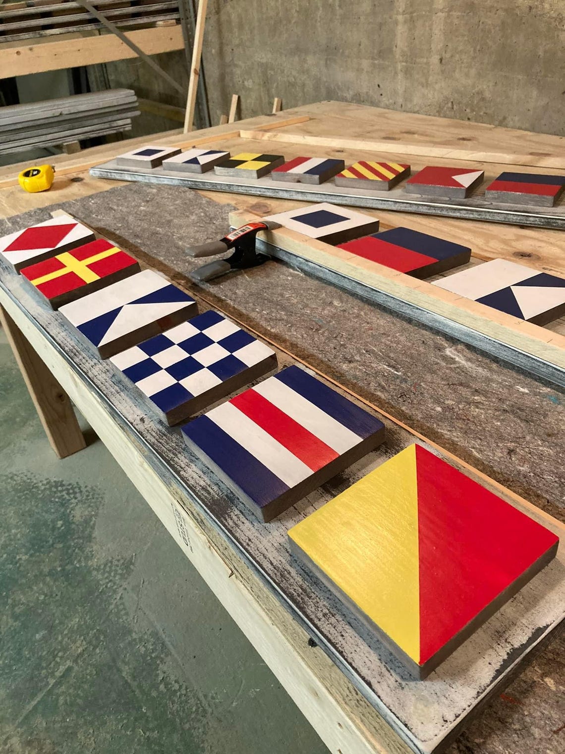 Custom Wooden Nautical Flag Sign, Coastal Decor - Etsy