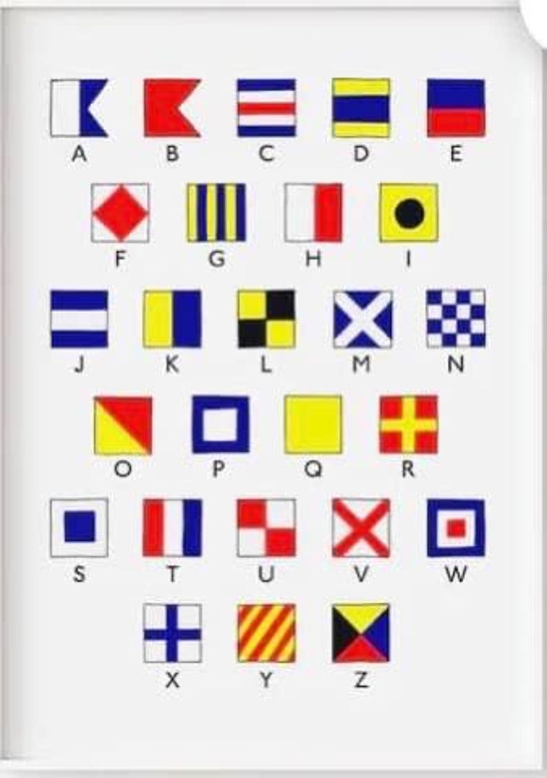 Custom Wooden Nautical Flag Sign, Coastal Decor - Etsy