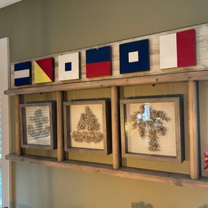 Custom Nautical Flag Sign: Personalized Coastal Decor, Handmade New ...