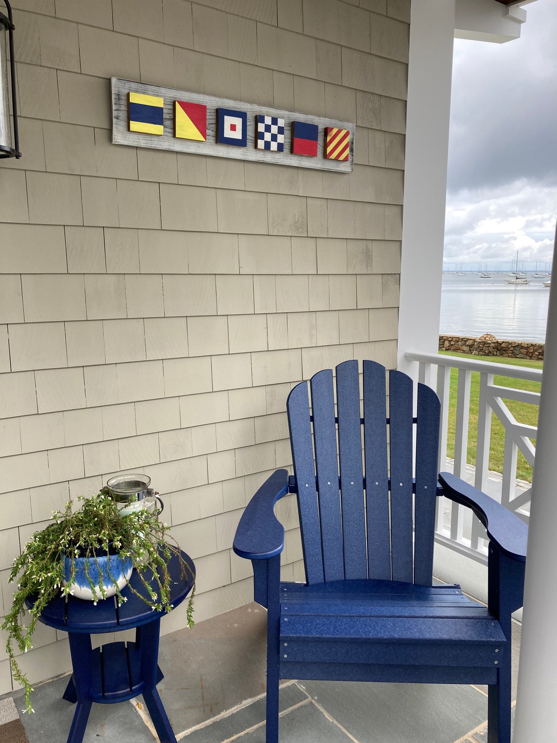 Personalized Nautical Flag Sign – Handcrafted Coastal Wood Decor - Etsy