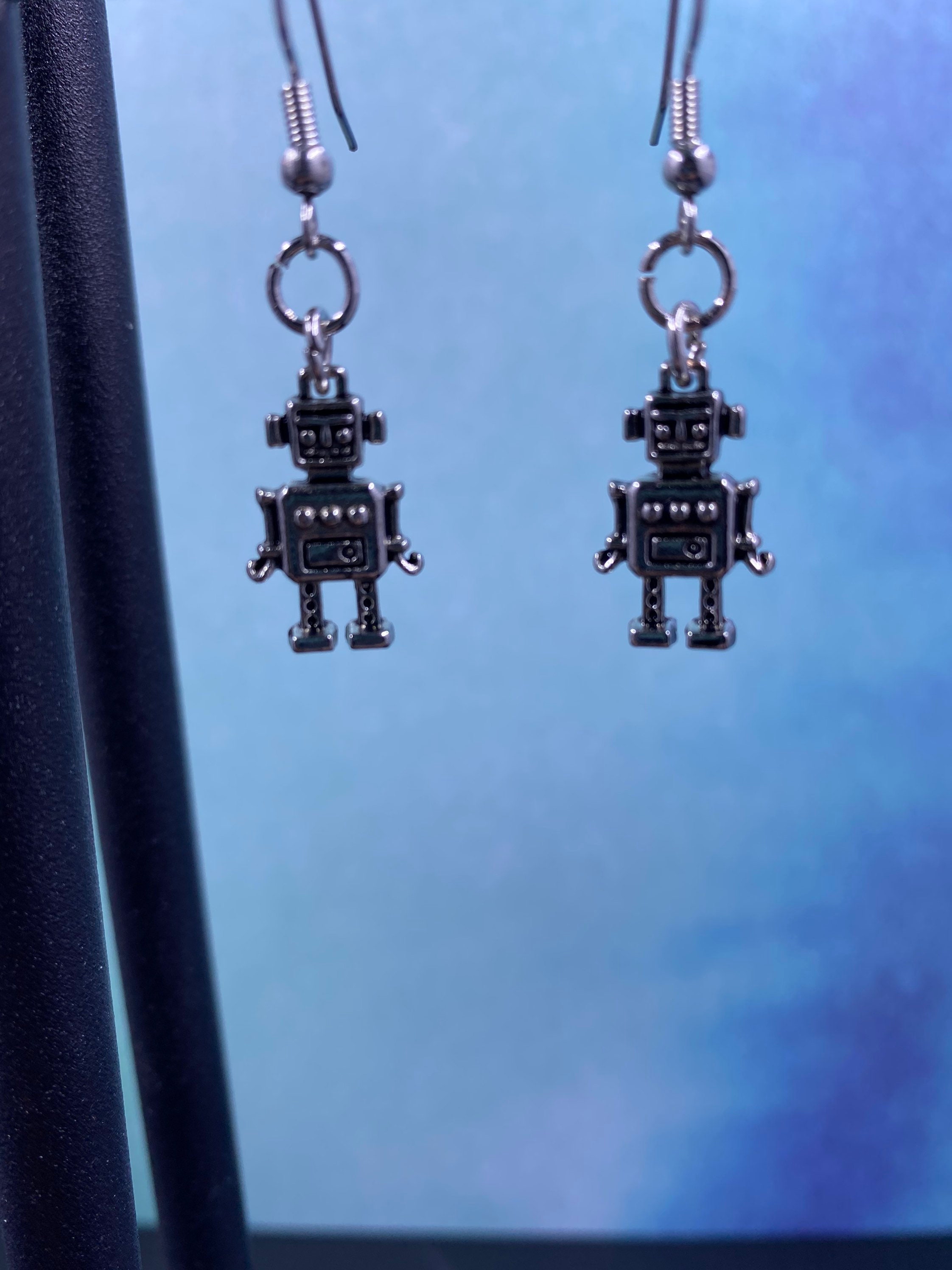 Robot Earrings/bot Earrings/ - Etsy