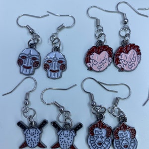 Halloween Earrings/horror Earrings/serial Killer Earrings/ - Etsy