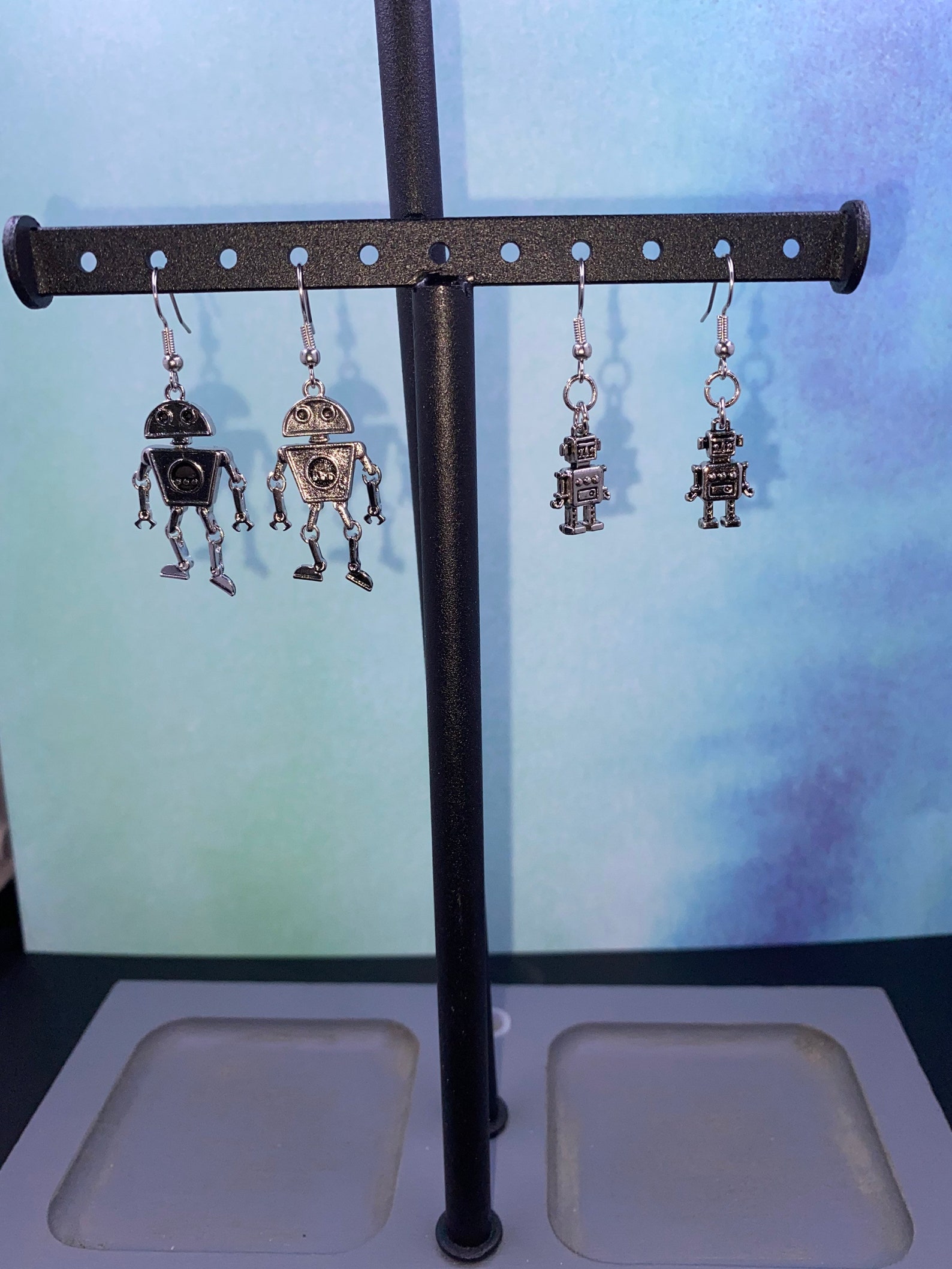 Robot Earrings/bot Earrings/ - Etsy