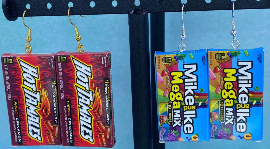 Mini Brand Earrings,candy Earrings,mike & Ike Earrings,hot Tamale Earrings,bakers Chocolate ...