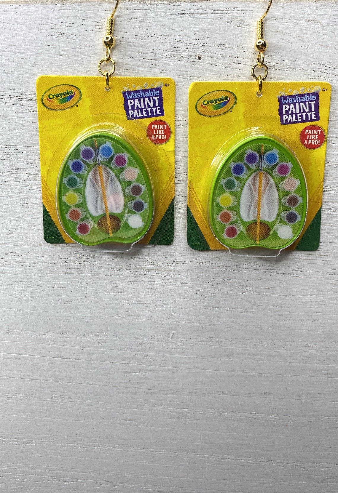 Paint Pallet Earringscoloring Earringsteacher - Etsy