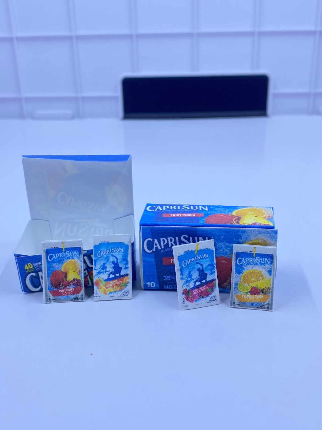Miniature Juices/miniature/small Drinks/ Miniature Juice Boxes/ - Etsy